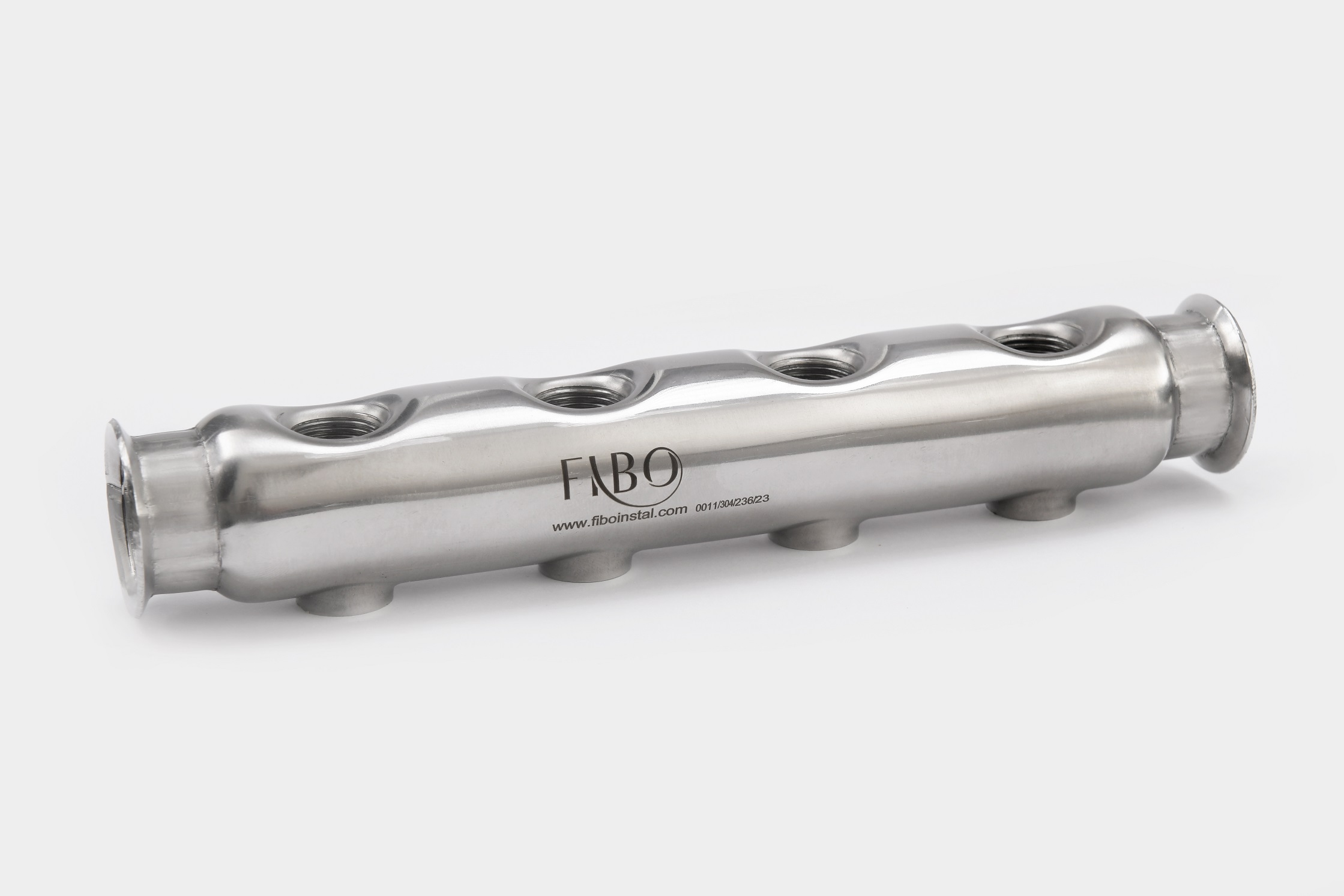 Stainless steel water manifold INOX HOME series 3/4" x 3/4" 10 ways | Fibo